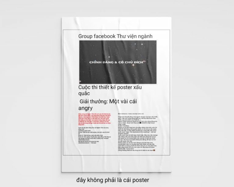 BỘ SƯU TẬP TÁC PHẨM "DESIGN XẤU QUẮC!" TỪ CỘNG ĐỒNG SÁNG TẠO VIỆT NAM - 419